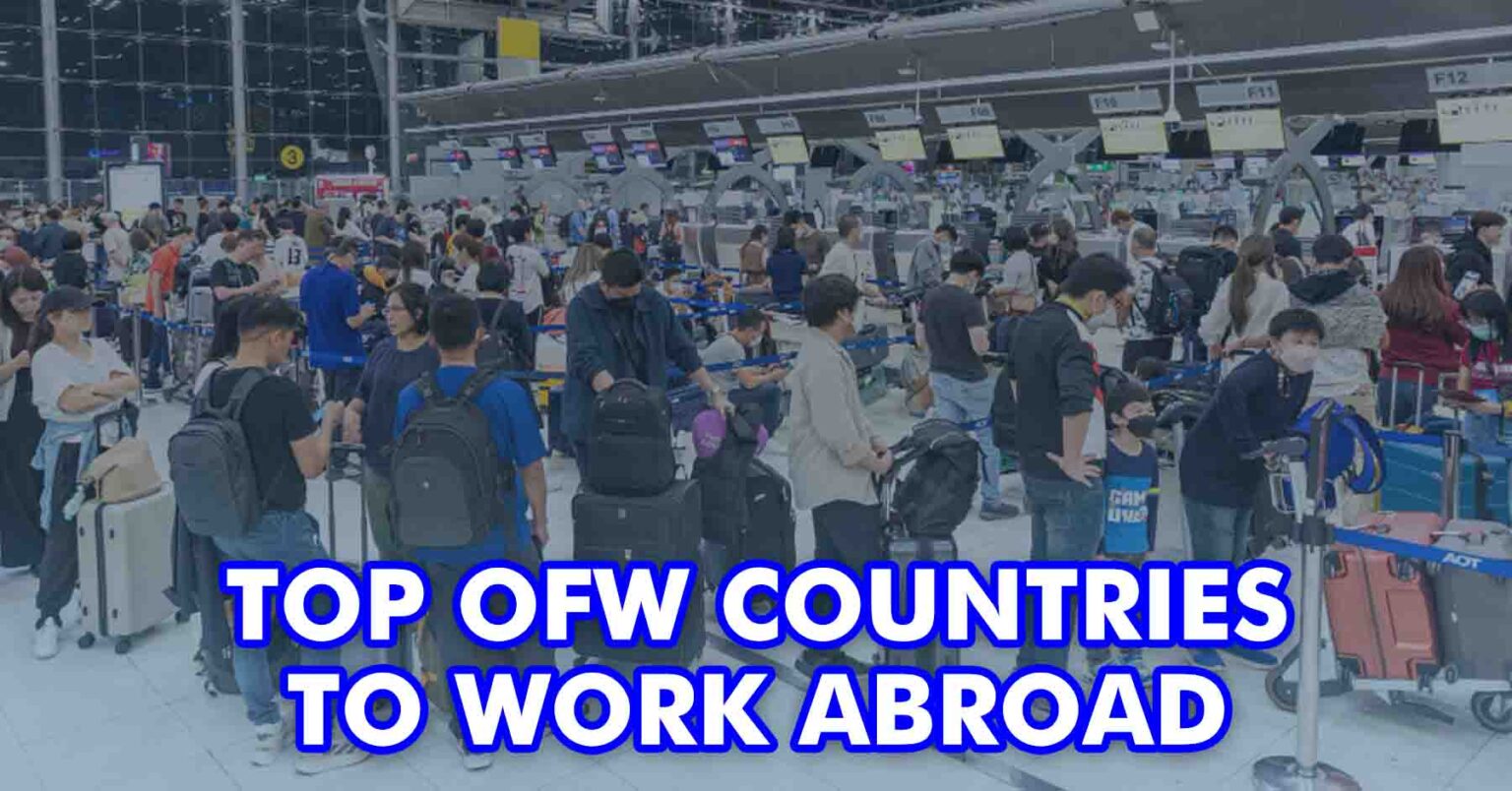 Top 25 Countries Where OFWs Work Abroad | OFW Travel Pass Online ...